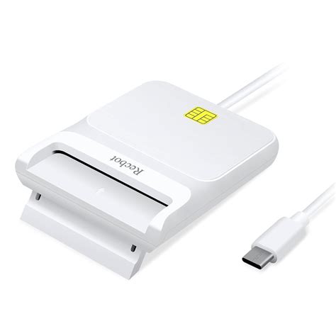 Recbot CAC Reader USB C CAC Reader Military DOD Military USB C Common Access CAC Smart Card