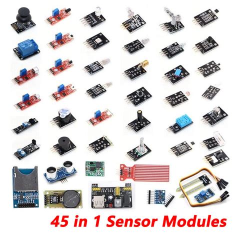 45 in 1 sensor modules starter kit for arduino with indonesia ubuy