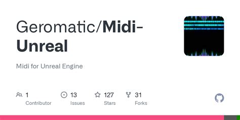 GitHub Geromatic Midi Unreal Midi For Unreal Engine
