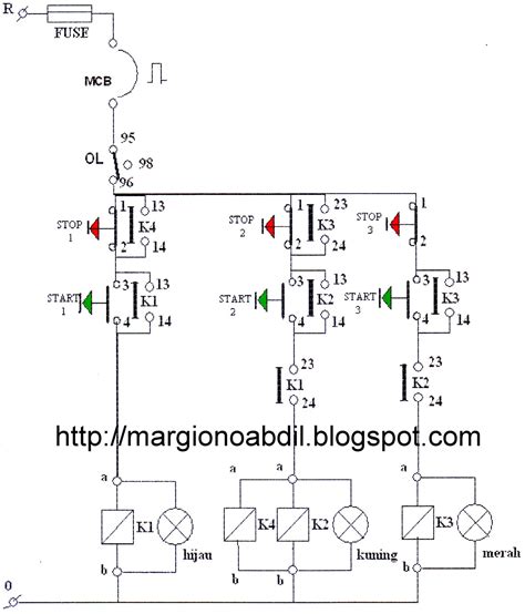 Rangkaian Motor Fasa Secara Berurutan Otomatis Roda Part