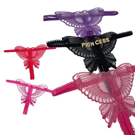 Charm Thong Custom Name G String Personalized Name Thong Custom Lace Bling Butterfly Thong