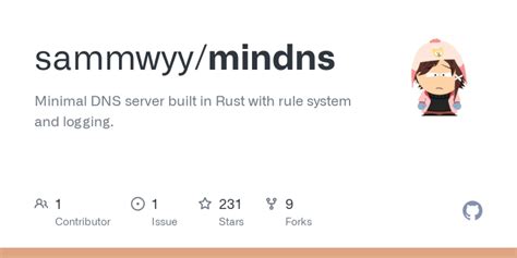 Recai A On Linkedin Github Sammwyymindns Minimal Dns Server Built In Rust With Rule System