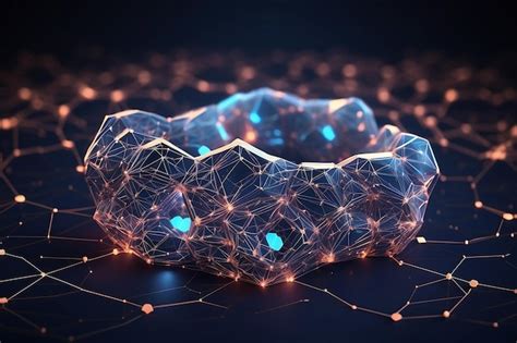 Premium Photo Blockchain Link Network Technology Concept Block Chain