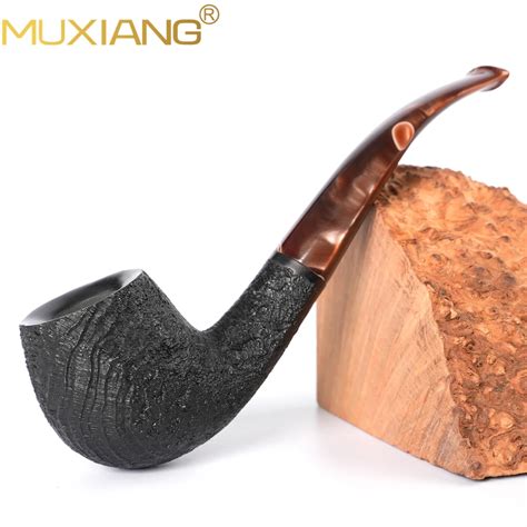Black Sandblasted Classic Handmade Pipe Muxiang Pipe Shop