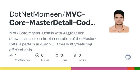 Github Dotnetmomeenmvc Core Masterdetail Code First And Aggregates Mvc Core Master Details
