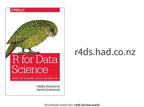 Row Oriented Workflows In R With The Tidyverse Speaker Deck