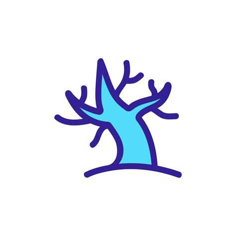 Tree Without Leaf Icon Vector Isolated Contour Symbol Illustration Vector Art At Vecteezy