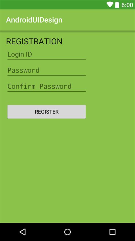 Simple UI Design Using TableLayout DroidKBSS