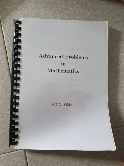 Advanced Problems In Mathematics Hobbies And Toys Books And Magazines Assessment Books On Carousell