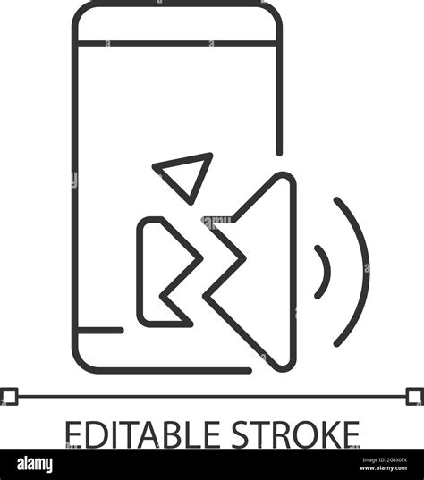 Speaker Not Working Linear Icon Stock Vector Image Art Alamy