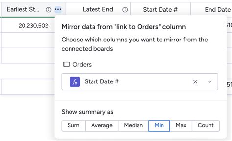 duration calculation for timeline column summary platform discussions