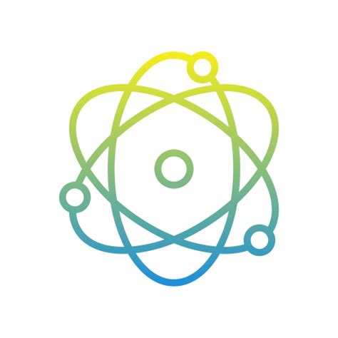 atom generic gradient outline icon