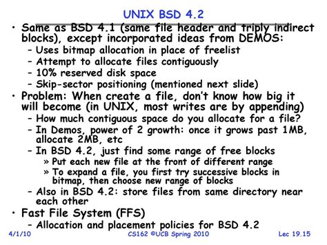 April Ion Stoica CS Operating Systems And Systems Programming Lecture File Systems
