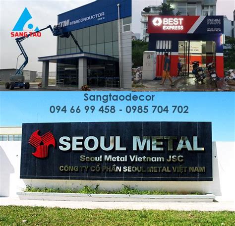Thiết kế thi công bảng hiệu công ty tại công ty quảng cáo nội thất SÁNG TẠO Sangtaodecor