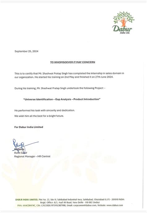 Dabur Jaipuria Internship Dabur Jaipuriainstituteofmanagement