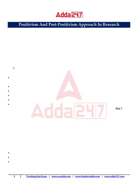 Positivism Vs Post Positivism Explained Pdf Positivism Hypothesis