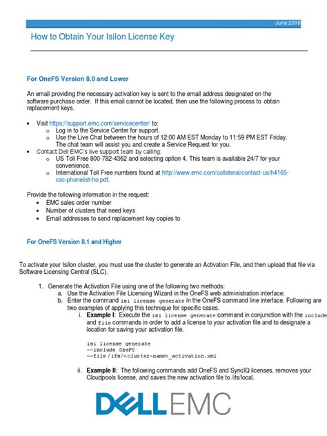 Obtaining Isilon License Keys Guide Pdf Computer File Internet And Web