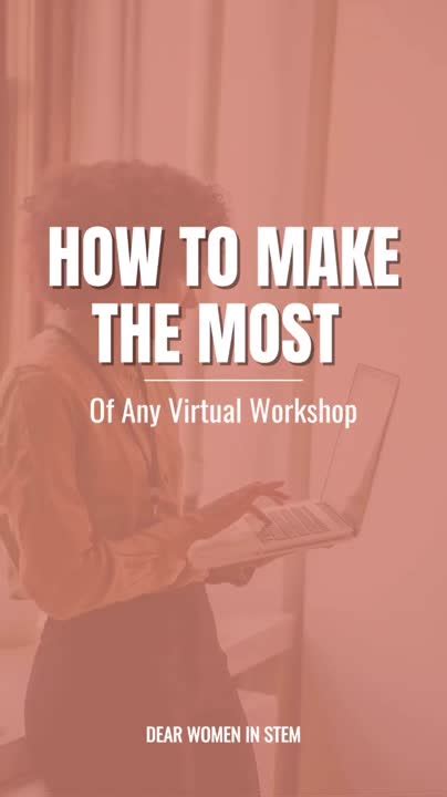 Dear Women In Stem On Linkedin Dearwomeninstem Virtualworkshop Stemworkshop Tips