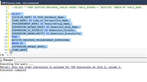 Sql Server 2012 Analysis Services Ssas Dmvs