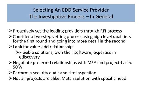 Ppt How To Select An Ediscovery Service Provider Powerpoint