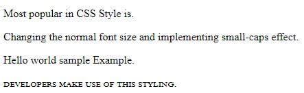 CSS Font Variant How Font Variant Property Work In CSS With Examples