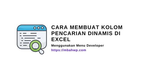 Cara Membuat Kolom Pencarian Dinamis Di Excel