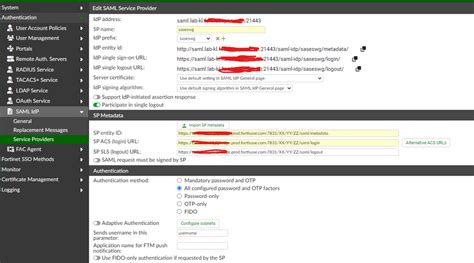 Technical Tip Exempt Saml Url Is Required For Swg Fortinet Community
