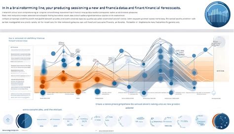 abstract visual representation of financial data and forecasts