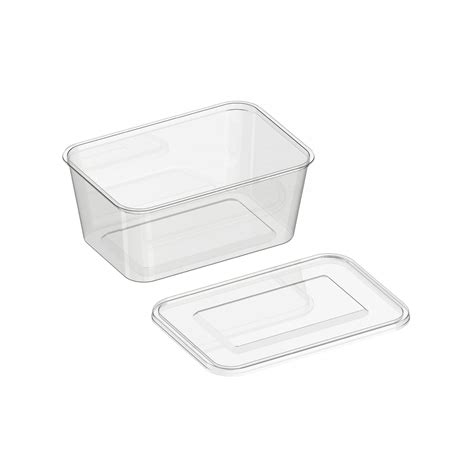 Clear Plastic Rectangle Container Plastic Containers Chefbazarco