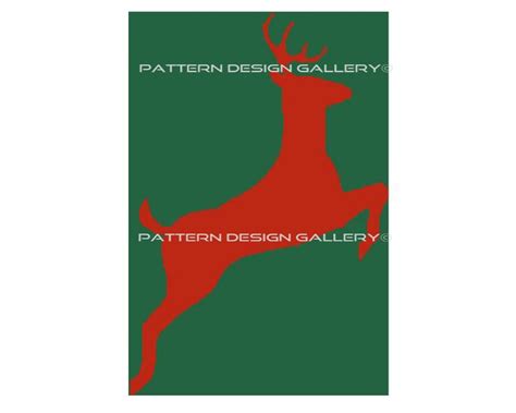 Christmas Reindeer Afghan Graph Crochet Pattern Holiday Reindeer Graphgan Crochet Pattern Graph