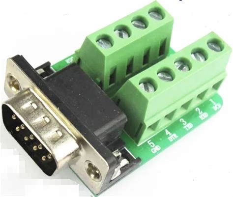 DB9 Male 9Pin Plug Breakout Terminals Board RS232 OTRONIC