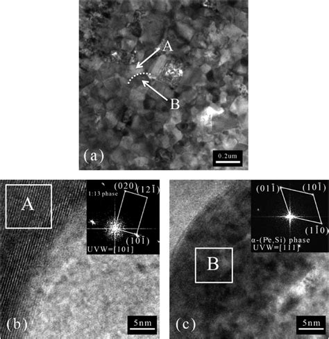 The Morphology Of The Microstructure The Tem Micrograph Of Download Scientific Diagram