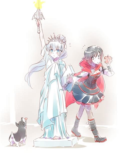 Ruby Rose Weiss Schnee And Zwei Rwby Drawn By Iesupa Danbooru