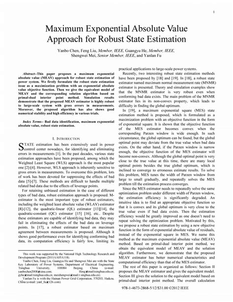 Pdf Maximum Exponential Absolute Value Approach For Robust State