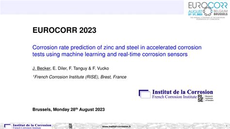 Pdf Corrosion Rate Prediction Of Zinc And Steel In Accelerated Corrosion Tests Using Machine