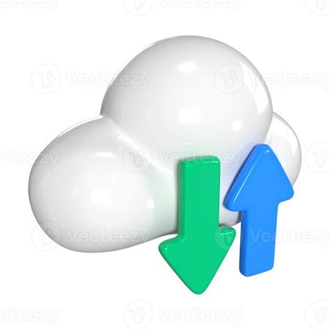 Cloud Synchronization 3d Illustration Icon 40248103 Png