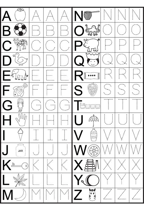 Grade R Alphabet Worksheets