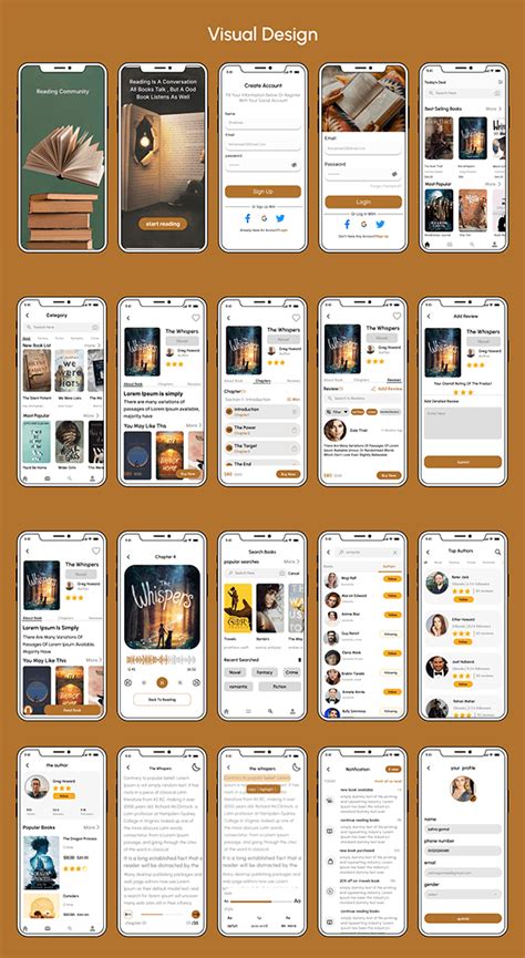 reading community e book and audio books app ui alshaimaa mohammed