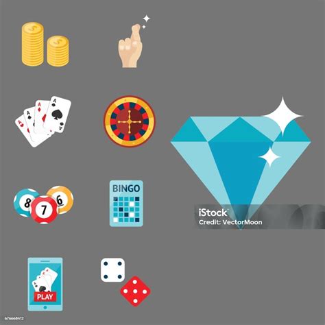 카지노 게임 포커 도박꾼 기호 블랙 잭 카드 돈 승리 룰렛 조커 벡터 일러스트 Sport Set에 대한 스톡 벡터 아트 및 기타