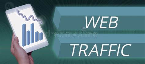 text caption presenting web traffic concept meaning amount of web