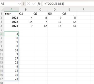 How To Flatten Data In Excel With Example