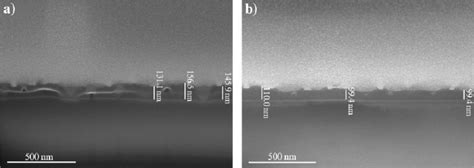 Fib Sem Cross Sectional Micrographs Of Tio 2 Films Printed On Glass