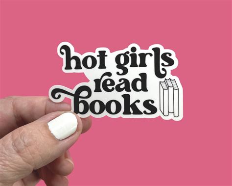 Hot Girls Read Books Sticker Fast And Free Shipping Etsy