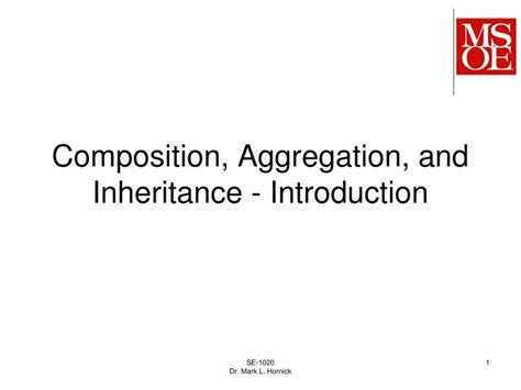 Ppt Composition Aggregation And Inheritance Introduction
