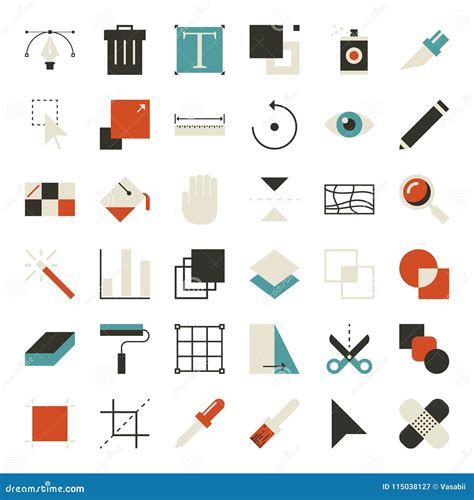 Ui Design Tools Stock Vector Illustration Of Layer 115038127