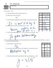 Warm Up Pdf Chapter How Are Different Representations Of Functions Connected Warm