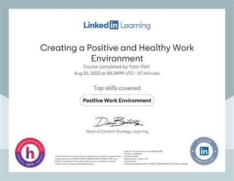 yatin patil on linkedin certificate of completion