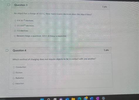 Solved An Objecthas A Charge Of C How Manwexcess Chegg Com