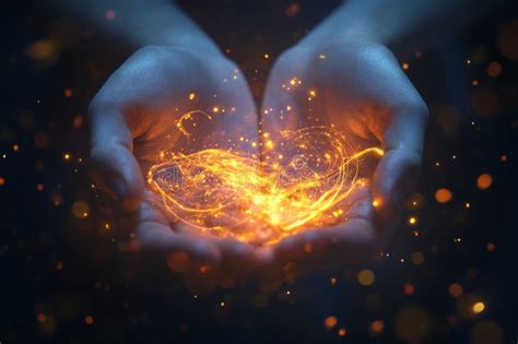 Hands Grasp A Worldwide Network Connection Representing The