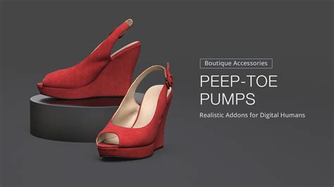 Peep Toe Pumps Character Creatoroutfit Reallusion Content Store